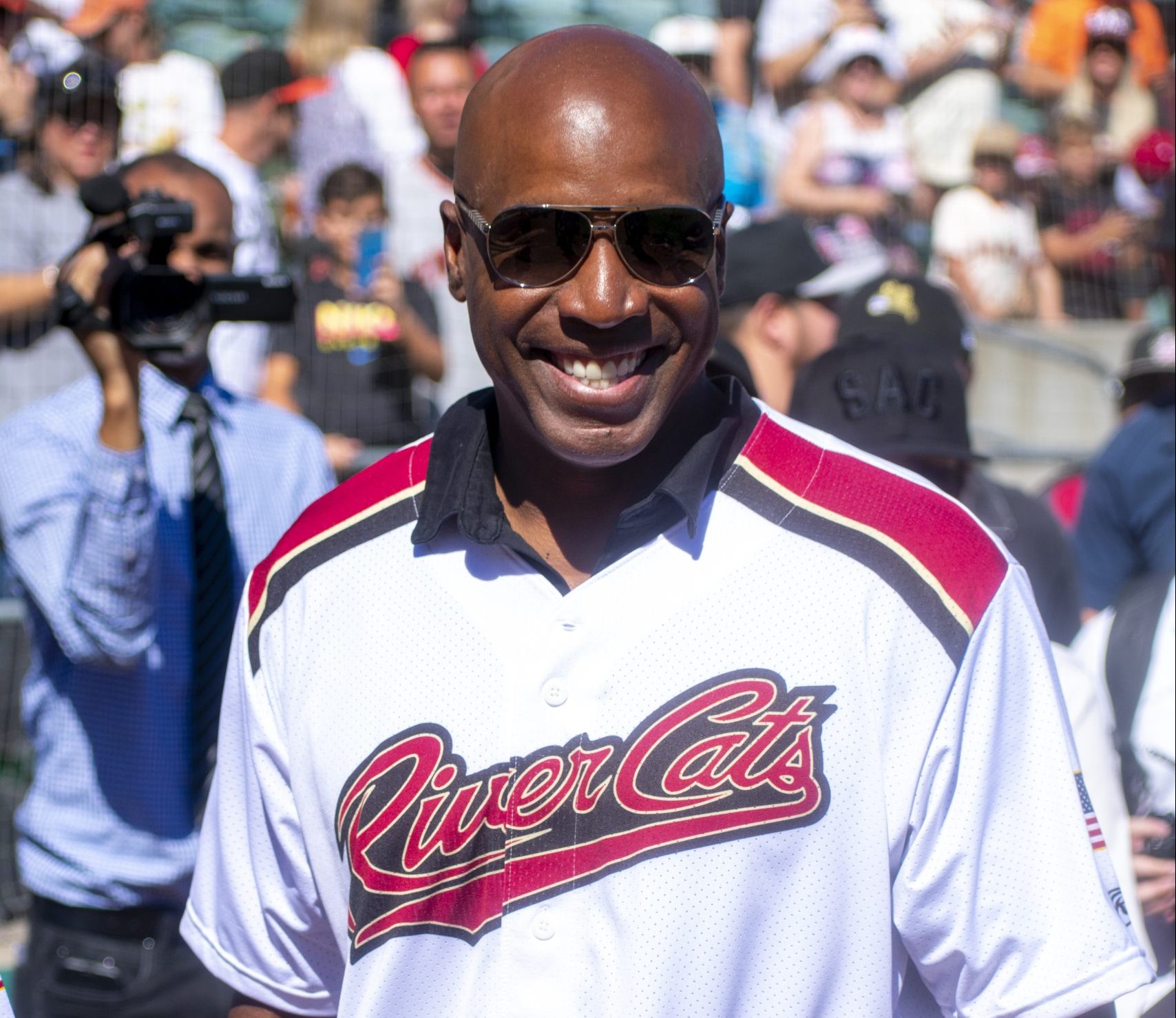 Bonds Throws Out First Pitch As River Cats Mark A New Era - The ...